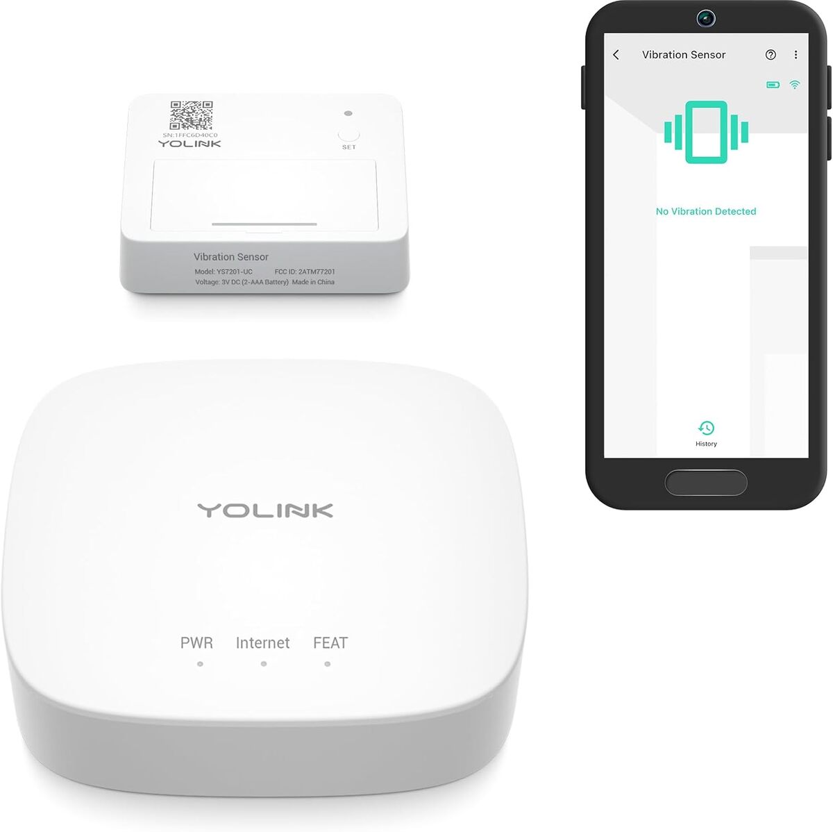 Test du YoLink Lora : kit intelligent avec capteur de vibrations et hub